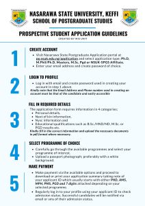 ADMISSION REQUIREMENTS – School of Postgraduate Studies